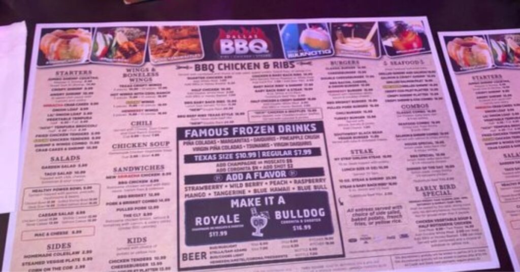 Dallas BBQ Times Square Menu (Update Menu 2026) : Mosley's Barbecue