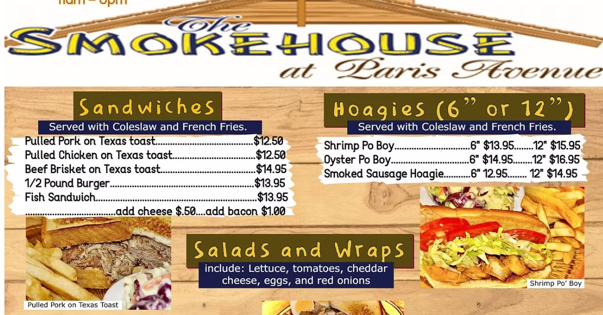 Smokehouse BBQ Port Royal Menu (Update Menu 2025) : Mosley's Barbecue