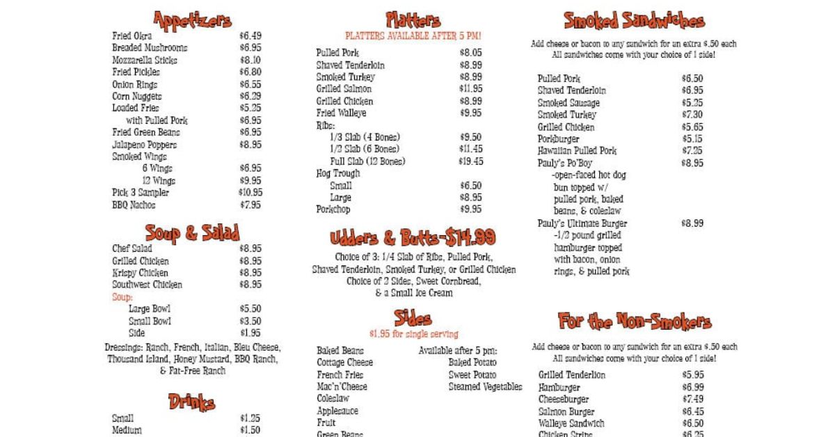 Duke City BBQ Menu (Update Menu 2025) : Mosley's Barbecue